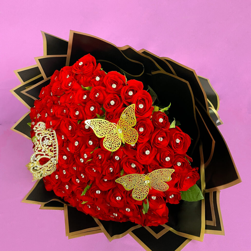 Ramo Buchón de 100 Rosas – Flores El Gato
